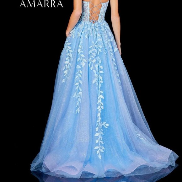 Amarra | Dresses | Amarra Electric Blue Prom Dress | Poshmark